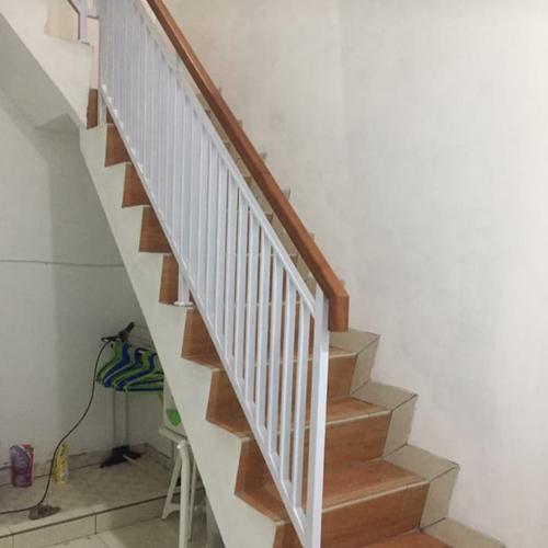 Jual railling tangga minimalis hand railling kayu - Kab. Bekasi - las ...