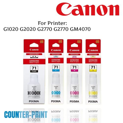 Jual Tinta Printer Canon GI-71 original 4Varian - Hitam - Jakarta ...