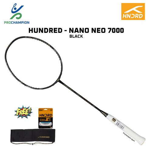 Promo New ! Raket Badminton HNDRD Hundred NANO NEO 7000 Black - Jakarta ...