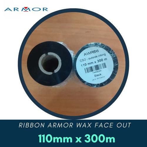 Jual Ribbon Barcode Armor WAX Printer Thermal Transfer Uk. 110mm X 300m ...