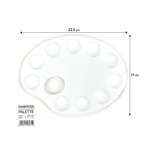 Jual Palet Lukis / Cat / Painting / Painter's Palette Plastik Oval PPLT ...