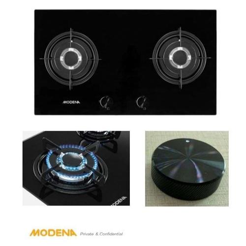 Jual MODENA Kompor Gas Tanam Meja 2 Tungku BH 0725 ADBK BH0725ADBK 70cm ...