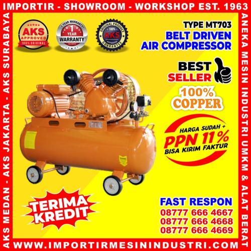 Jual Dinamo Air Compressor Belt Driven Kompresor Udara 3 Hp - AKS MT703 ...