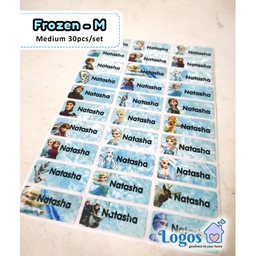 Jual Frozen Sticker MEDIUM Name Label. Stiker karakter Elsa Anna Olaf ...