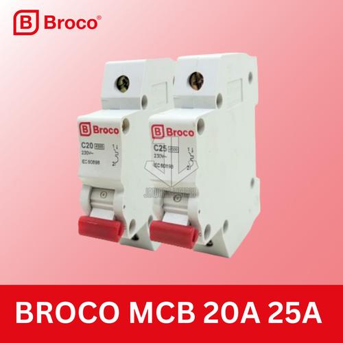 Jual BROCO MCB (MINIATURE CIRCUIT BREAKER) 20A 25A - 20A - Jakarta ...