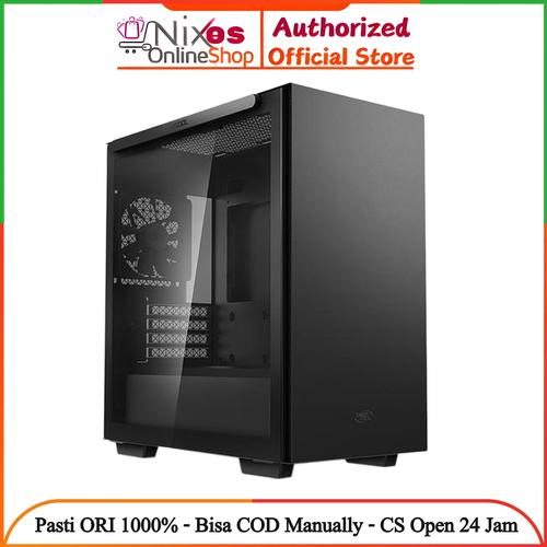 Jual DeepCool MACUBE 110 Black Mesh Glass Front Panel Micro ATX + 1 FAN ...