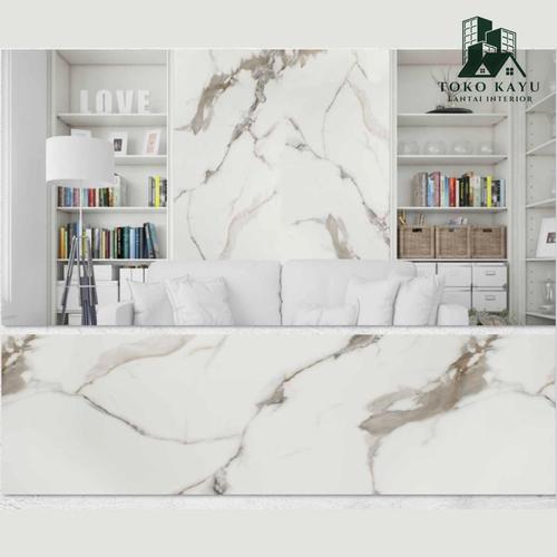 Jual PVC Marmer dinding Neo marble / Lembar - Statuario - Kota Depok ...