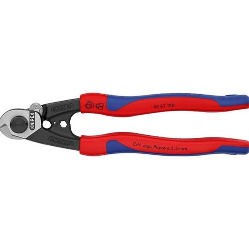 Jual KNIPEX 95 62 190 Tang Potong Kawat Seling 190mm Wire Rope Cutter ...