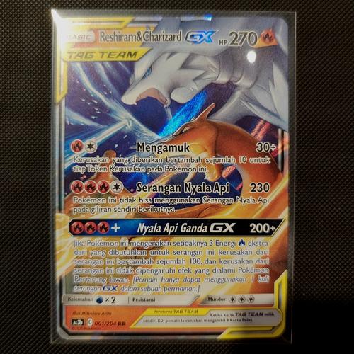Jual Reshiram and Charizard GX TAG TEAM 002/204 RR. Pokemon TCG ...