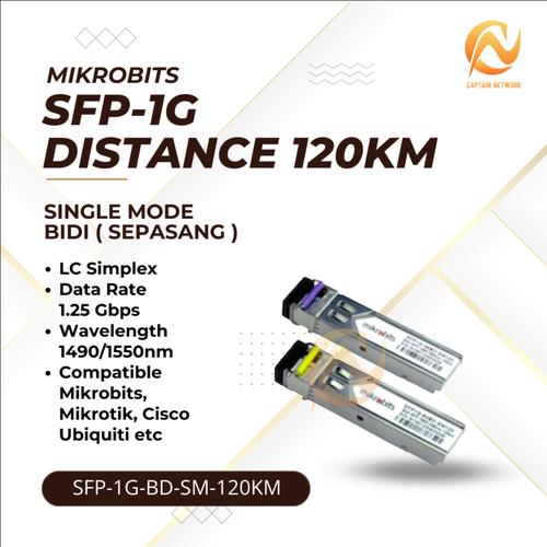 Jual Mikrobits SFP Transceiver SFP-1G-BD-SM-120KM - Jakarta Barat ...
