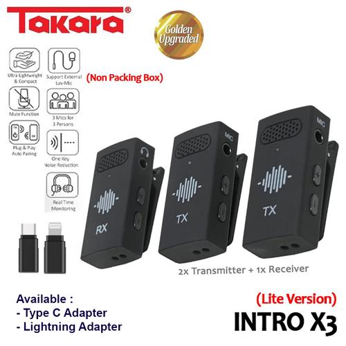 Jual Takara Intro X3 Lite Version Digital Wireless Mic Microphone ...