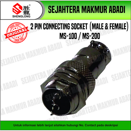 Jual 2 Pin Connecting Socket ( Male & Female ) MS - 100 / MS - 200 - Jakarta Utara - S M A ...