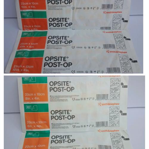Jual OPSITE POST-OP 25 cm × 10 cm / plester luka tahan air / OPSITE ...