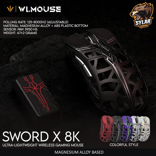 Jual WL Mouse Sword X Magnesium 8K Ultra-lightweight Wireless Gaming ...