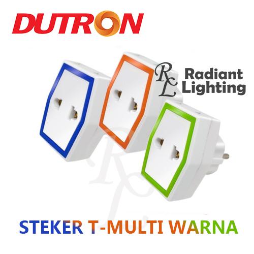 Jual Dutron Steker T-Multi Warna 3 Cabang Colokan Listrik 3 Lubang ...