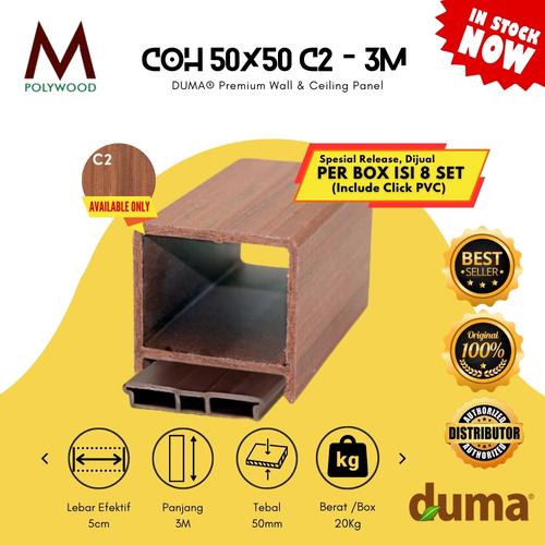 Jual DUMA WPC - COH 50x50 C2, 3M - 1 BOX (PARA PARA / CLICK ON HOLLOW ...