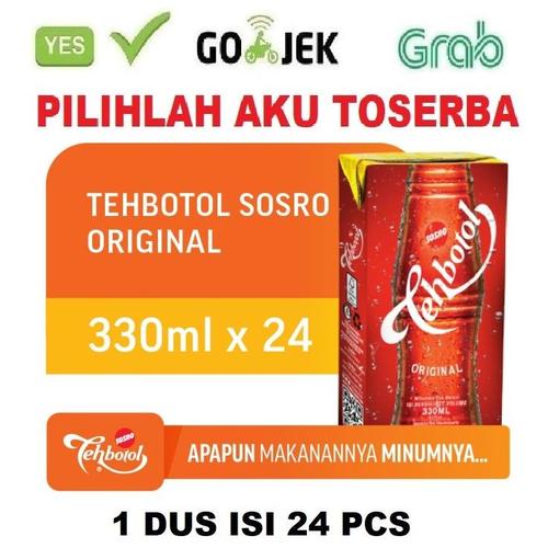 Jual Teh Botol Sosro Kotak Original 330 ml - ( HARGA 1 DUS ISI 24 pcs ...