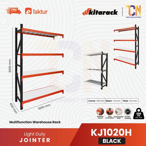Promo KJ1020 Hitam Series Jointer Rack Gudang Besi Tinggi 2 Meter ...