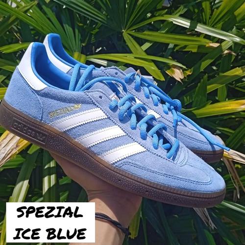 Jual Sepatu Kasual Adidas Handball Spezial Ice Blue Sneakers Pria ...