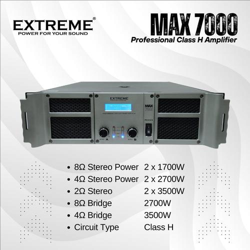 Jual Power Ampli Dual Channel Extreme MAX 7000 MAX7000 Power Amplifier ...