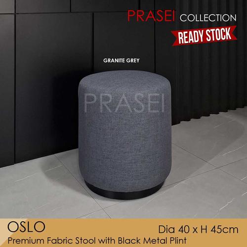 Jual OSLO - Premium Stool Puff Ottoman Kursi Bulat Kain kursi Rias ...