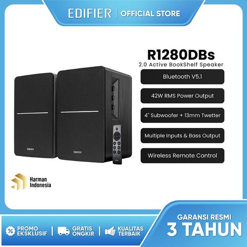 Promo EDIFIER R1280DBs 2.0 Active Bookshelf Speaker - Black Cicil 0% 3x ...