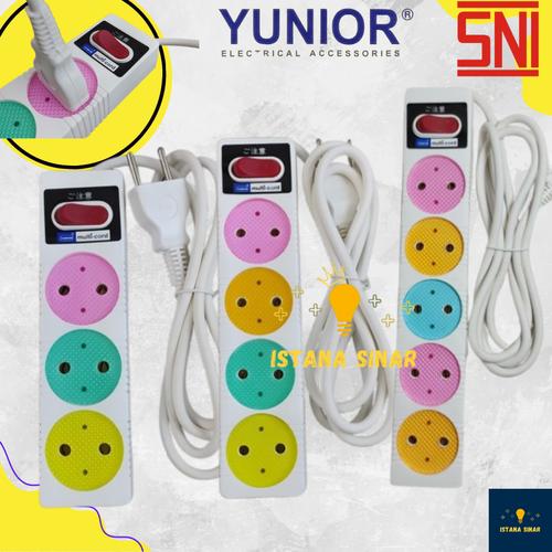Jual Stop Kontak Loyal Yunior 3, 4, 5, 6 Lubang 1.5 ,3 Meter Saklar ...