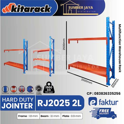 Jual Rak Gudang Heavy Duty Jointer RJ2025 2 Layer 1500kg/Layer 6000kg ...