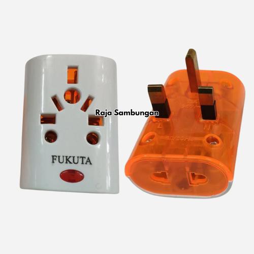 Jual Over Steker T Serbaguna FK-7196D Fukuta Colokan 3 Kaki Universal ...