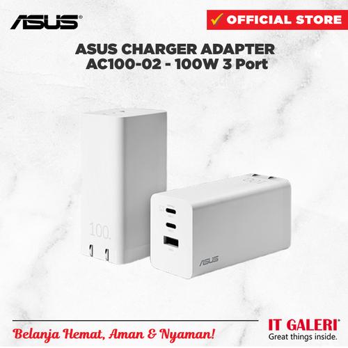 Promo Charger Adapter Asus AC100-02 - 100W 3 Port GaN Original/CHARGER ...