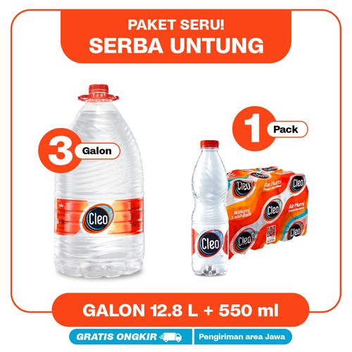 Promo Cleo Air Murni 3 Galon 12,8L + 550ml 1 pack - Kota Surabaya - CleoPureWaterofficial ...