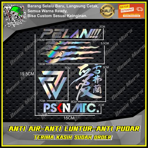 Jual Cutting Sticker PAKET 5 IN 1 PELAN CAKAR BERUANG LOGO CINA PSKNMTC ...