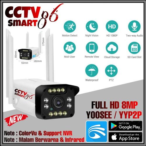 Jual IP Camera Cctv Wifi YOOSEE Outdoor Full HD 8MP Wireless Ip Camera ...
