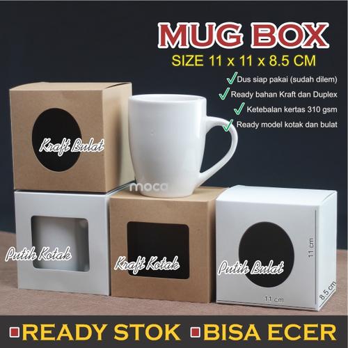 Jual Dus Mug /Box Mug / Kardus Mug Siap Pakai - Putih Bulat - Kota ...