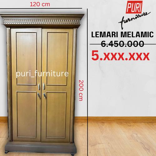 Jual lemari pakaian 2 pintu/ lemari swing melamic/ lemari pakaian ...
