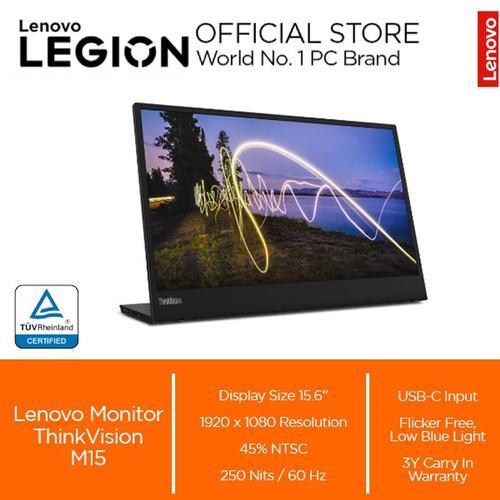 Promo Lenovo Monitor ThinkVision M15 15.6" IPS 60Hz Cicil 0% 3x ...