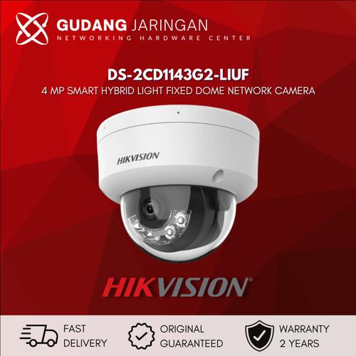 Jual HIK DS-2CD1143G2-LIU(F) 4 MP Smart Hybrid Light Fixed Dome Network Camera - Jakarta Pusat ...