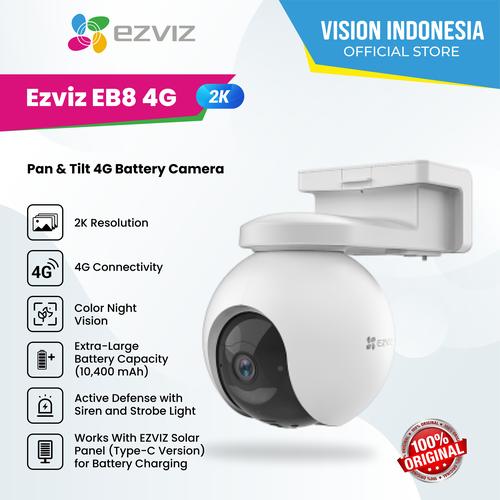 Jual EZVIZ EB8 3MP 2K COLORNIGHT 4G + BATTERY CAMERA WITH SOLAR PANEL ...