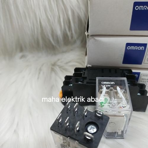 Jual relay Omron original Ly2n ly2 12vdc 10A 8kaki set socket/relay Omron/relay ly2n - Jakarta ...