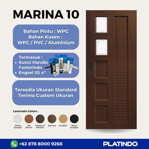 Jual Pintu Platindo WPC Marina- 10 (Custom Ukuran) - S, PVC - Kota ...