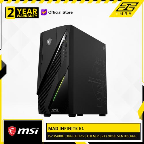 Promo MSI MAG Infinite E1 [i5-12400F | RTX 3050 | 16GB | 1TB] Cicil 0% ...