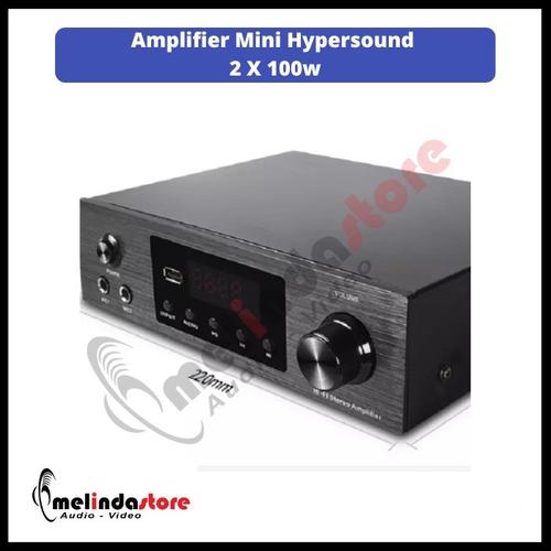 Jual Amplifier Bluetooth Hyper Sound Stereo 2 x 100w - Jakarta Selatan - Sound System Bekasi ...