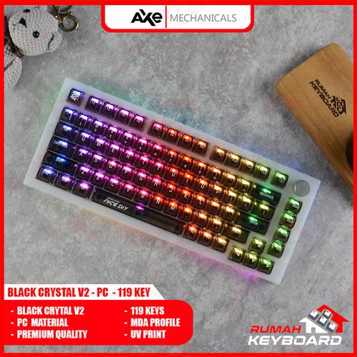 Jual Keycap - Keycaps - MDA Profile - Black Crystal V2 - Transaparan ...