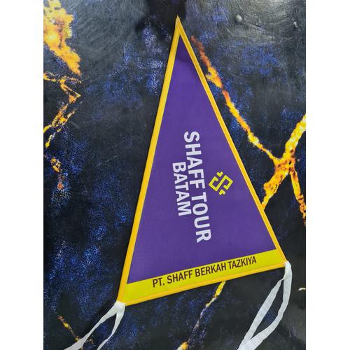 Jual Bendera Travel/Bendera Segitiga/Bendera Tour Custom Travel/Bendera ...