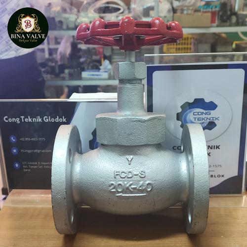 Jual Globe Valve 2" inch Kitz Flange ,Cast iron 20K,Type FCD - Jakarta ...