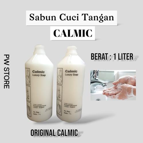 Jual Sabun Cuci Tangan Calmic 1 Liter Original Calmic Hand washing Soap ...