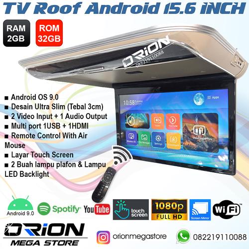 Jual Monitor Roof Plafon Android 15.6 inch TV Roof Android Touch Screen ...