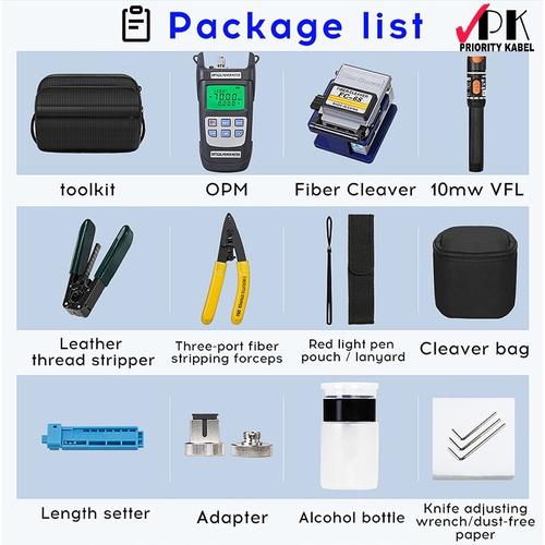 Jual Fiber Optic FTTH Tool Kit and Fiber FC-6S Cleaver Optical Power ...