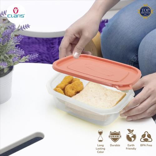 Jual CLARIS Lunch Box / Food Saver / Kotak Makan Segi Panjang 750 ml ...