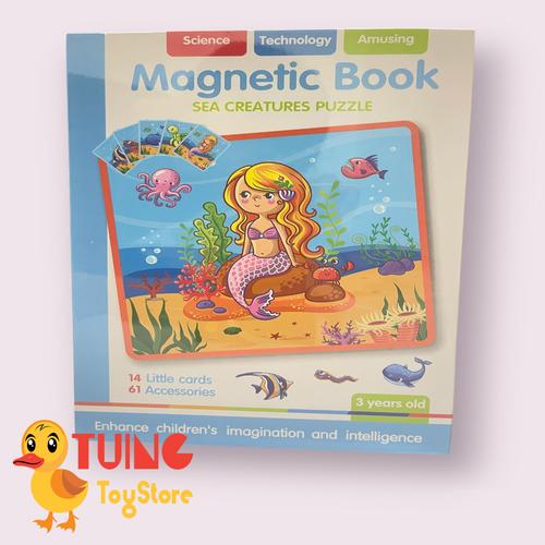 Promo Magnetic Book | Montessori Children Intelligent Magnetic Book 3D ...